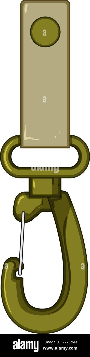 loop key ring clip cartoon vector illustration Stock Vector Image & Art ...