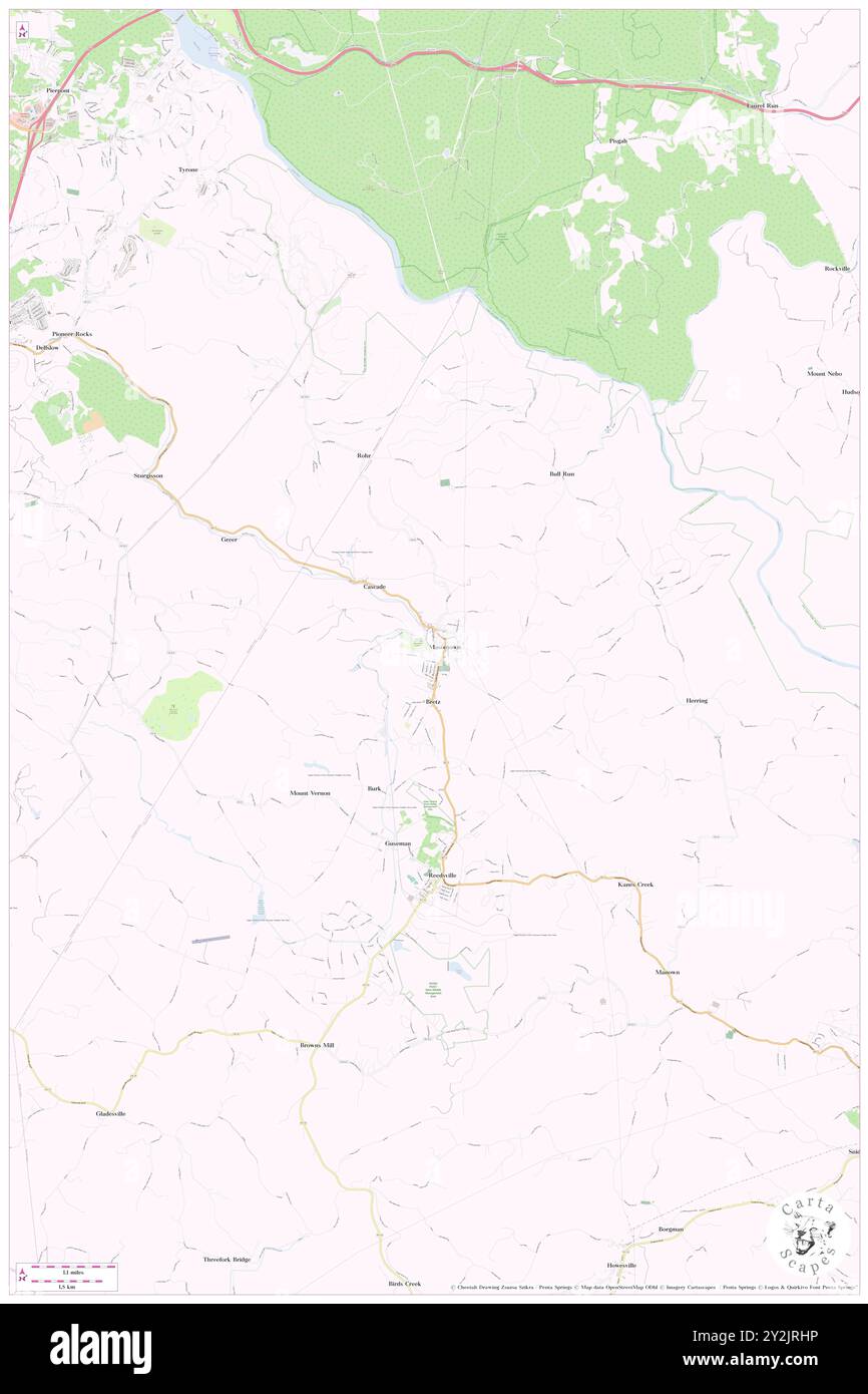 Masontown pennsylvania map Cut Out Stock Images & Pictures - Alamy