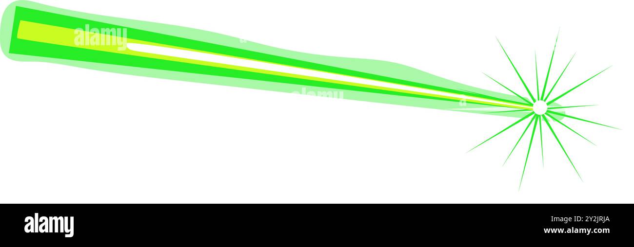 optics laser beam cartoon vector illustration Stock Vector Image & Art ...