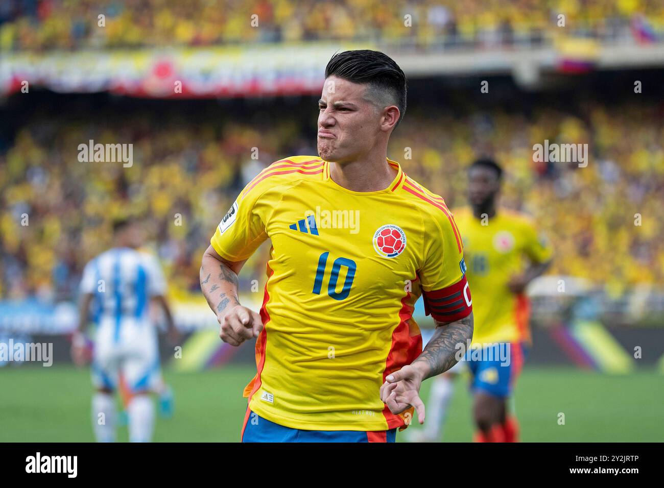 Barranquilla, Colombia. 10th Sep, 2024. James Rodriguez of Colombia ...