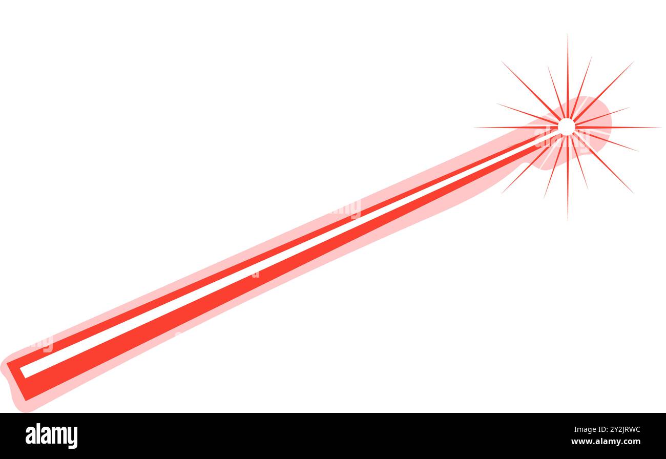 energy laser beam cartoon vector illustration Stock Vector Image & Art ...