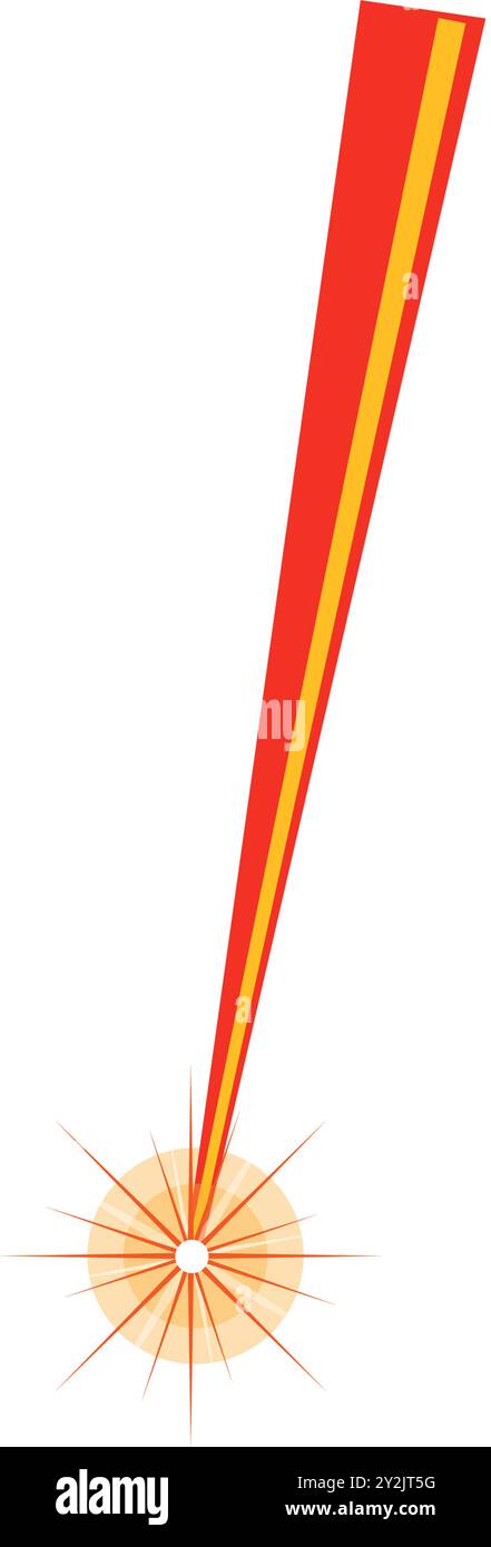 focus laser beam cartoon vector illustration Stock Vector Image & Art ...