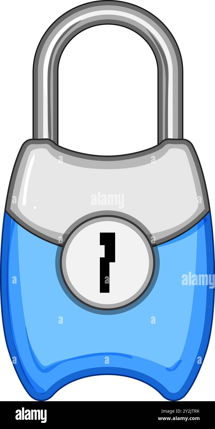 keyless luggage lock cartoon vector illustration Stock Vector Image ...