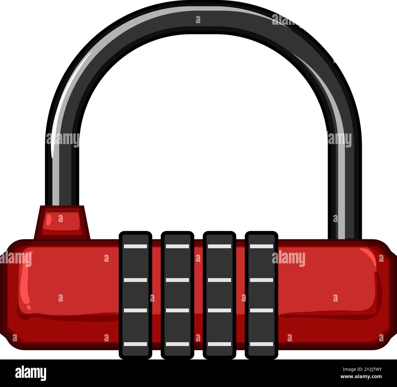 pad luggage lock cartoon vector illustration Stock Vector Image & Art ...