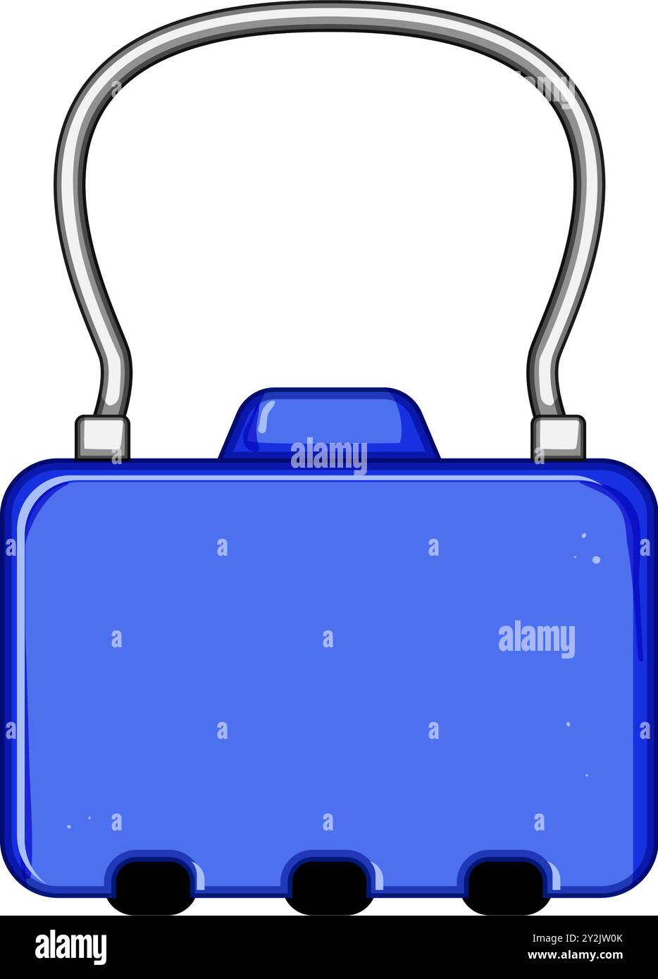 portable luggage lock cartoon vector illustration Stock Vector Image ...