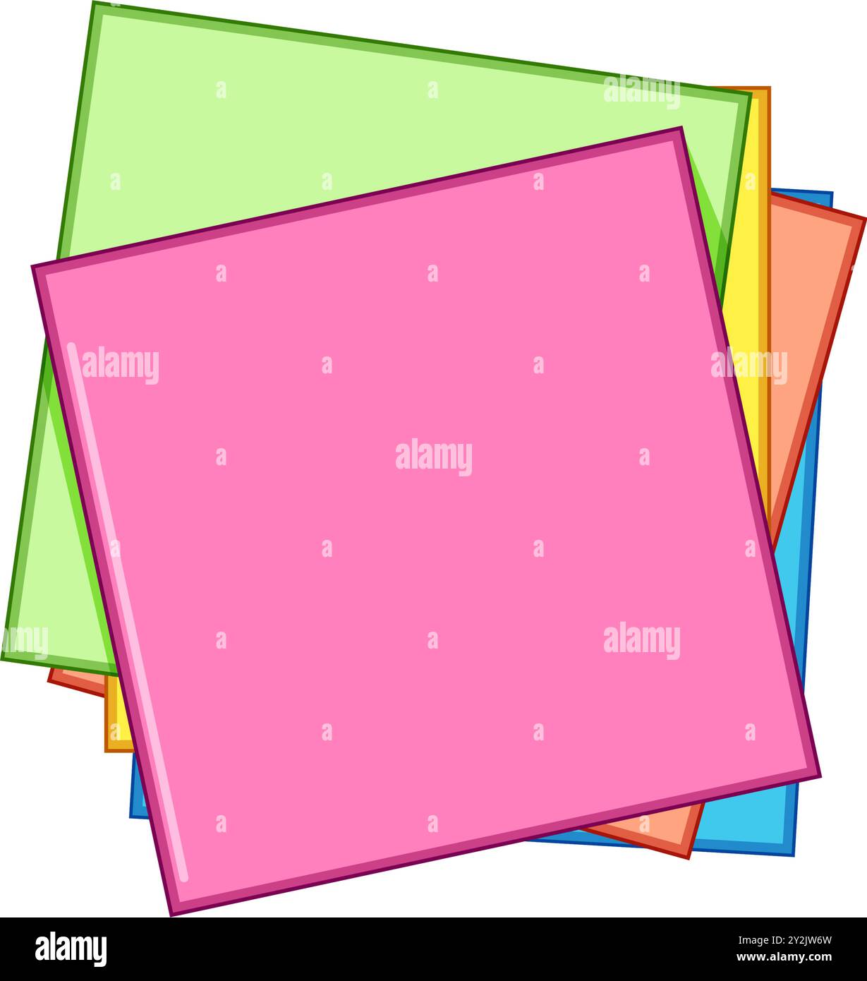 scribble memo paper cartoon vector illustration Stock Vector Image ...