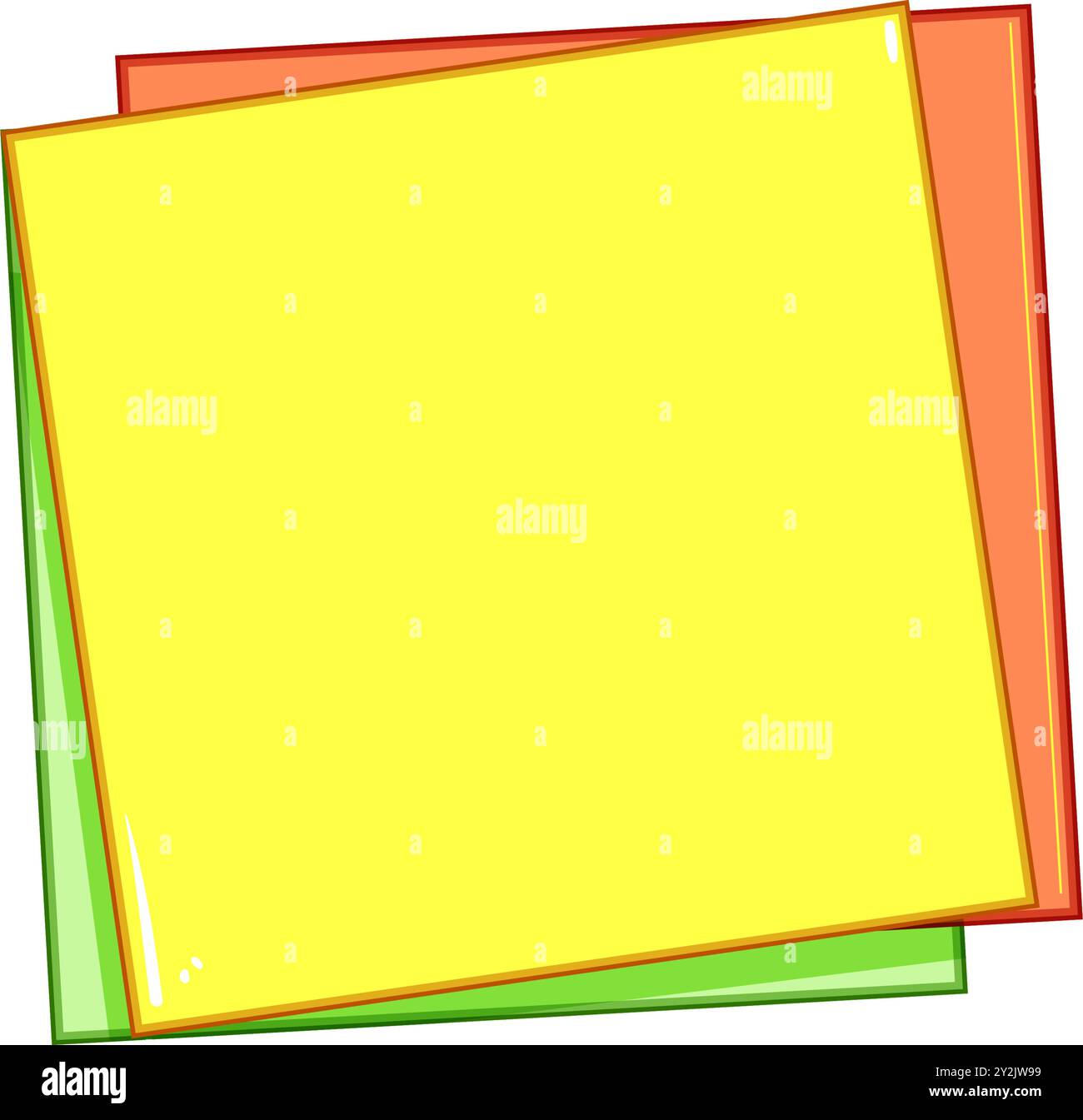 message memo paper cartoon vector illustration Stock Vector Image & Art ...