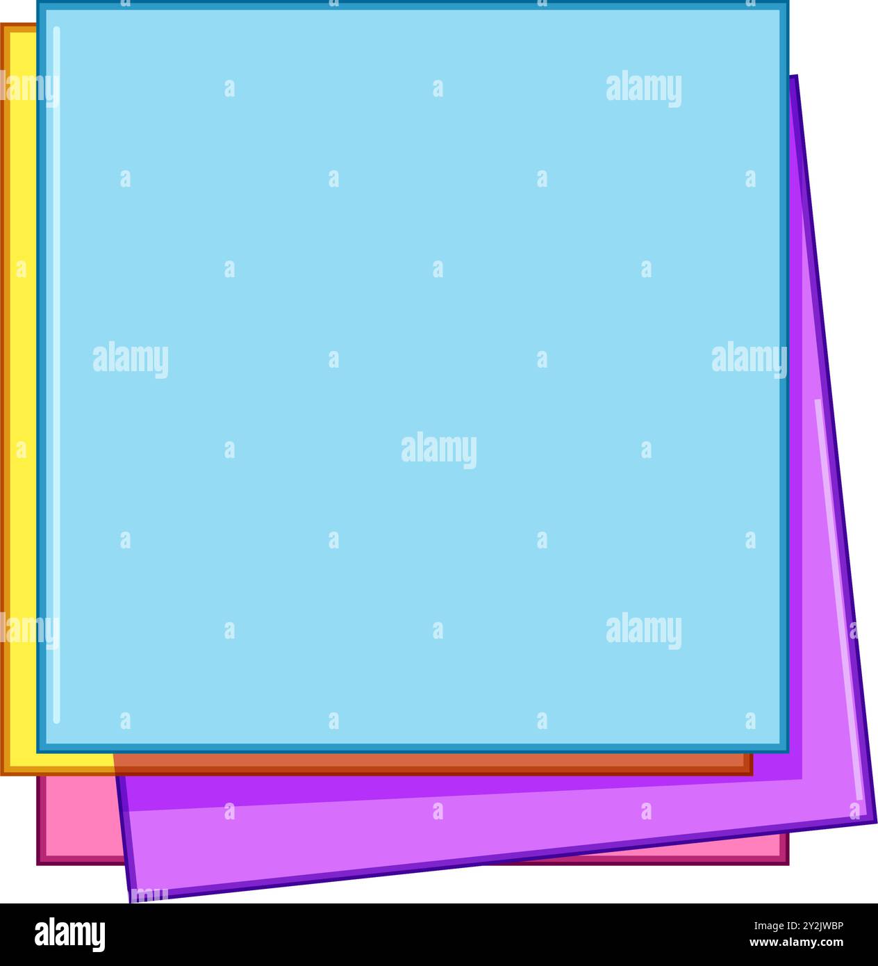 stationery memo paper cartoon vector illustration Stock Vector Image ...