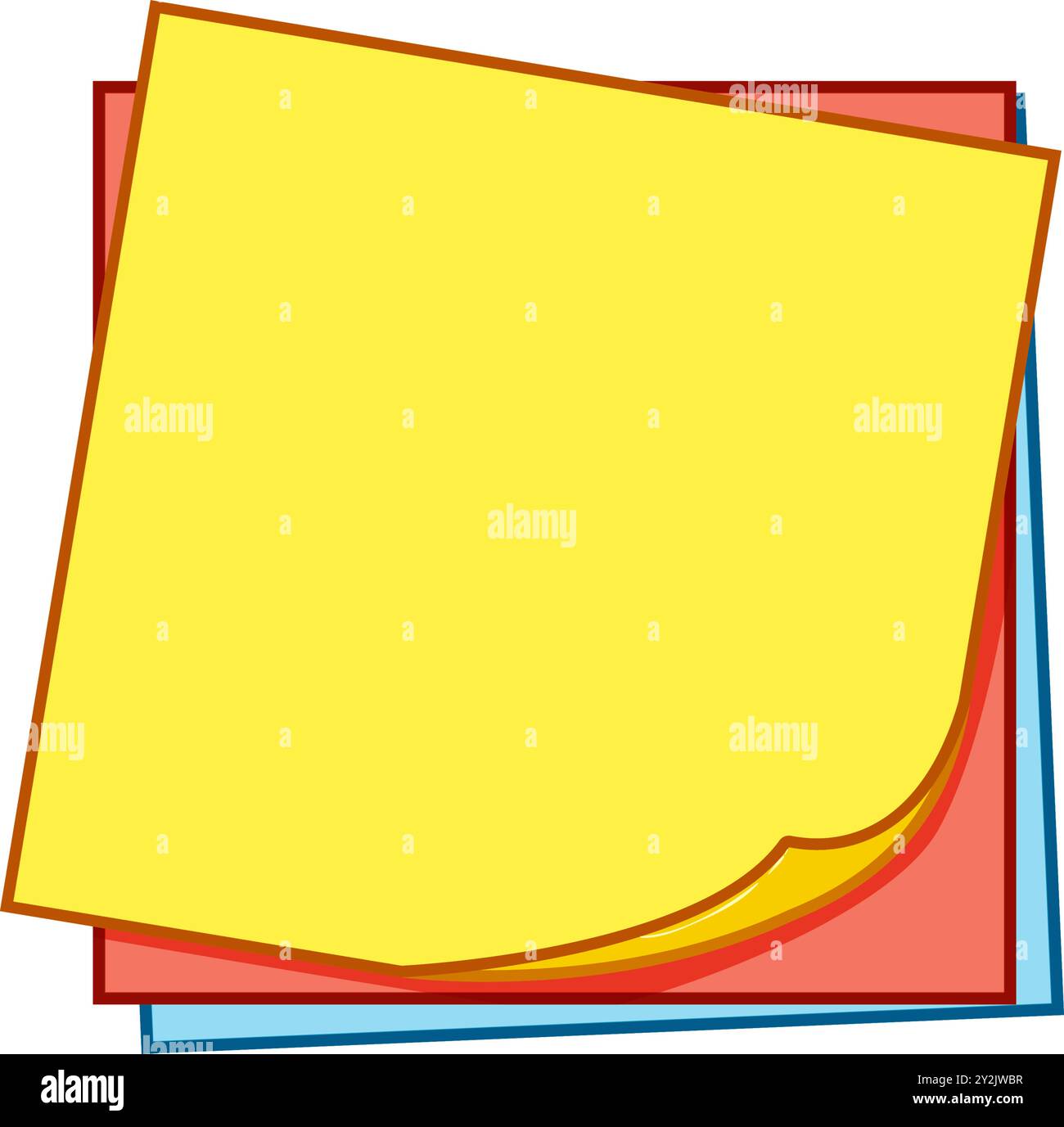 draft memo paper cartoon vector illustration Stock Vector Image & Art ...