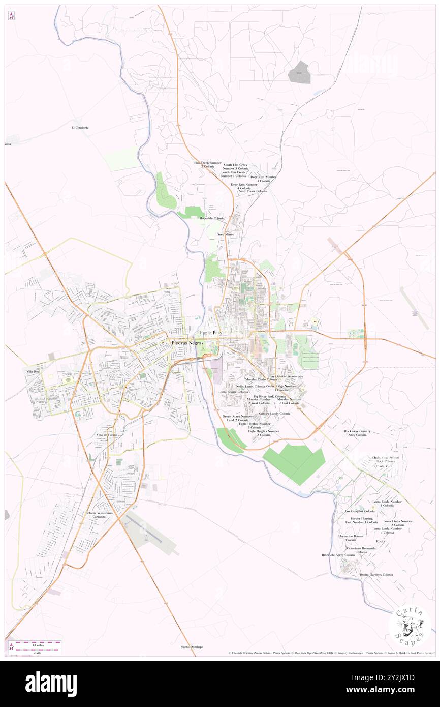 Eagle pass map Cut Out Stock Images & Pictures - Alamy