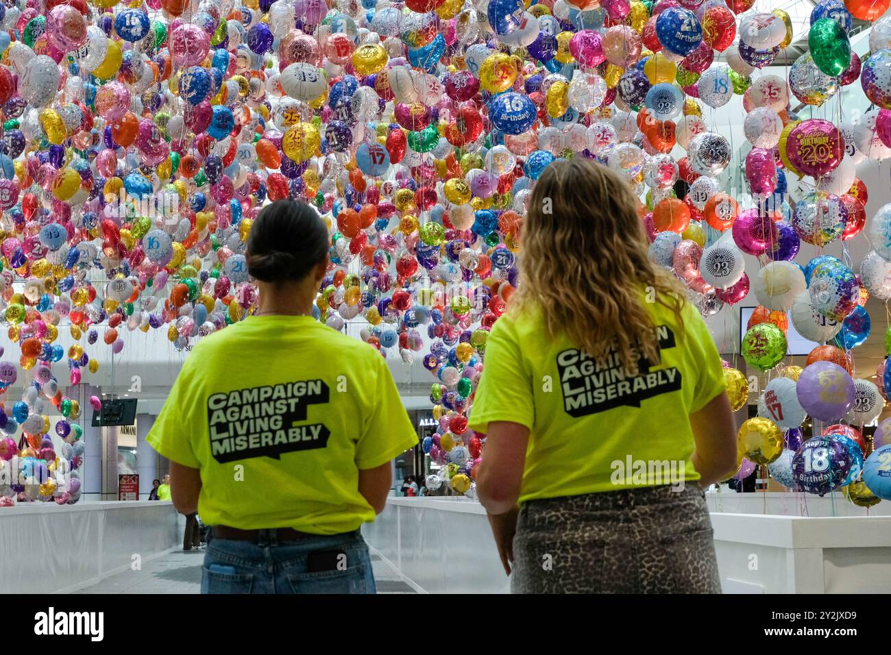 London, UK, 10th September, 2024. To mark World Suicide Prevention Day ...