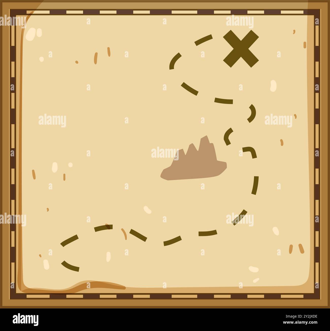 maritime nautical map cartoon vector illustration Stock Vector Image ...