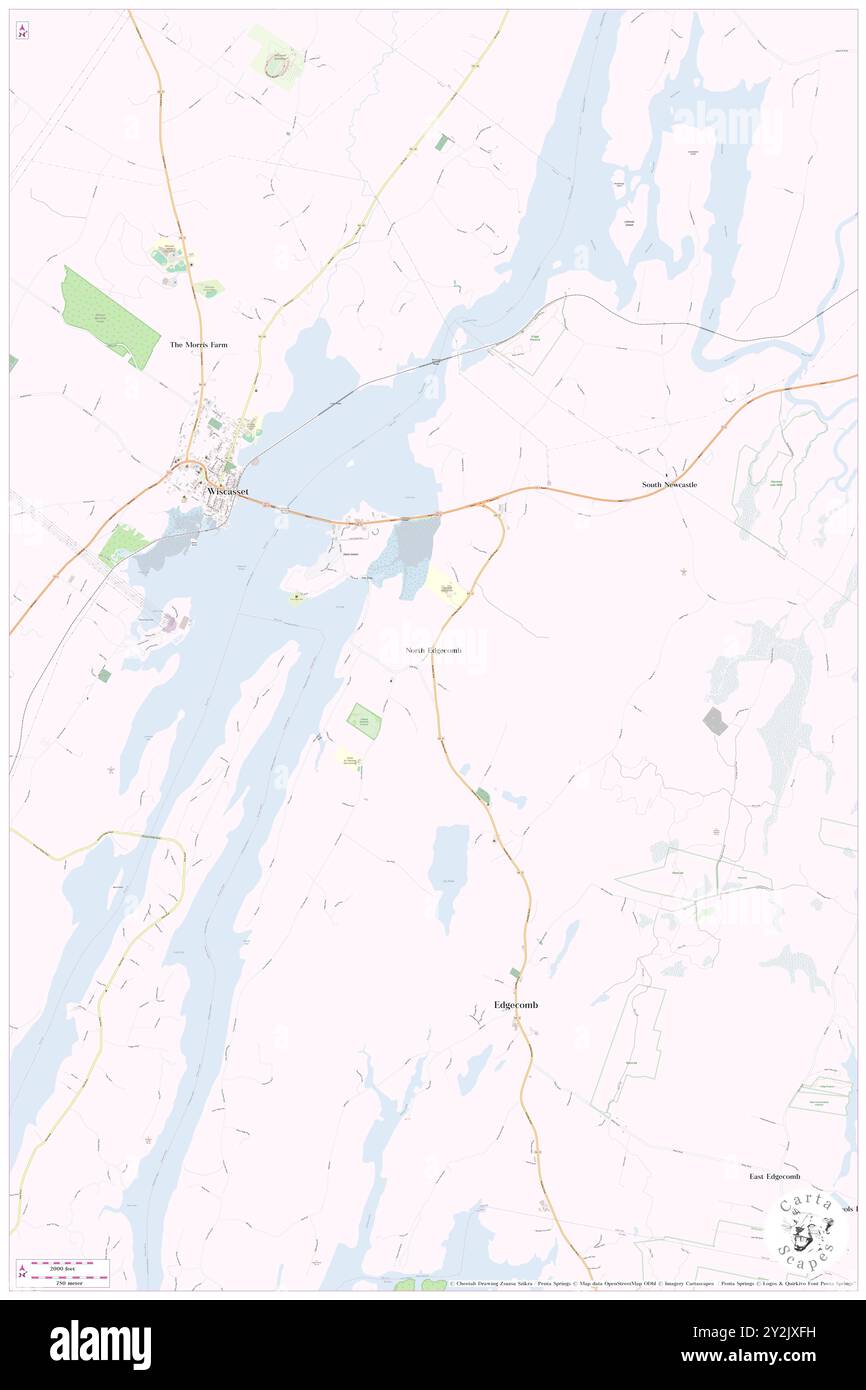 North Edgecomb, Lincoln County, US, United States, Maine, N 43 59' 20 ...