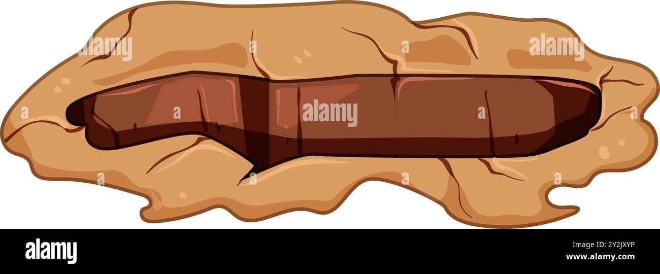 hole pit cartoon vector illustration Stock Vector Image & Art - Alamy