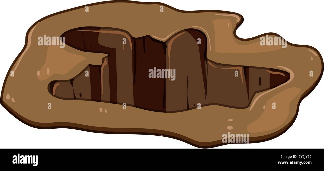 quarry pit cartoon vector illustration Stock Vector Image & Art - Alamy