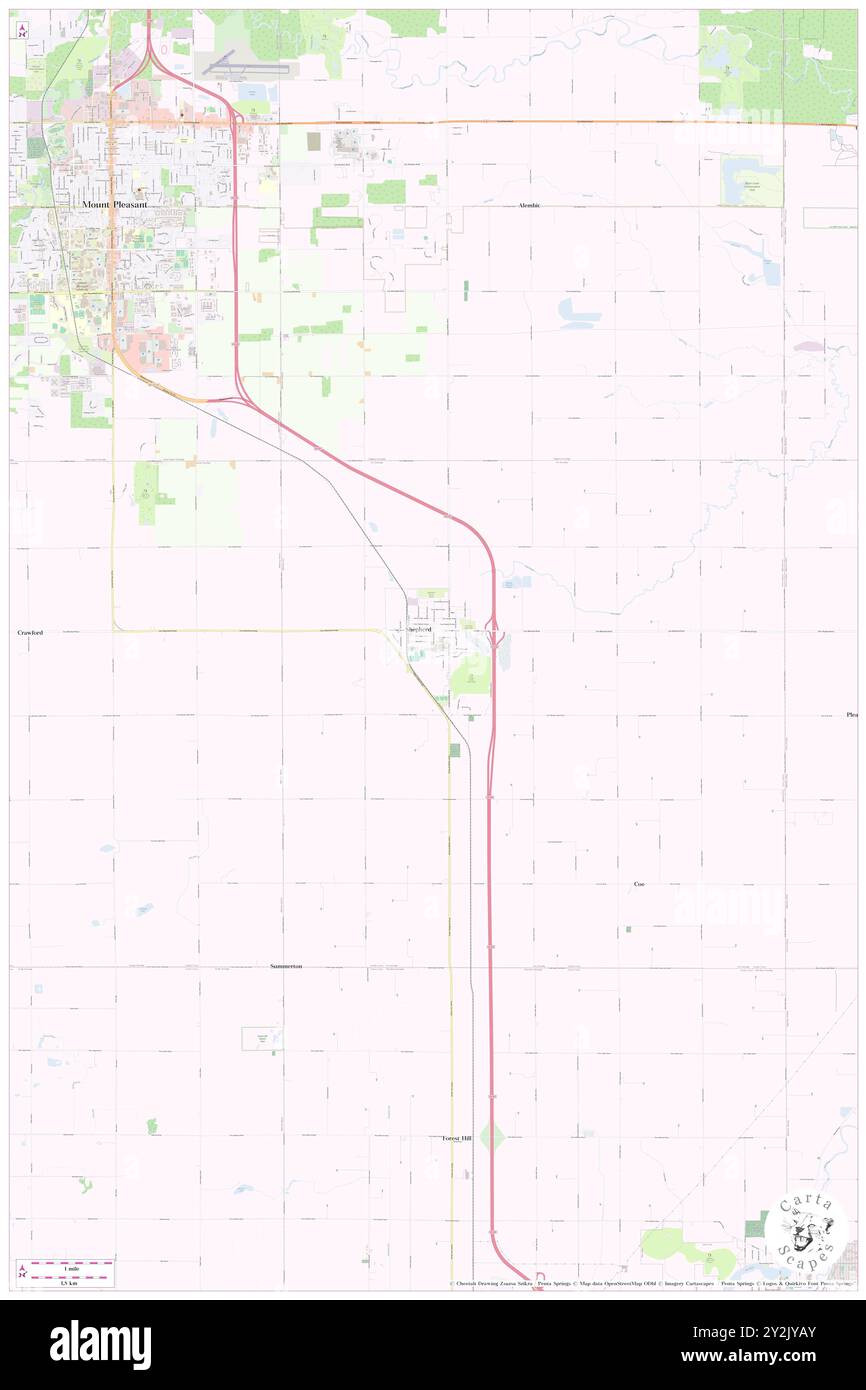Isabella michigan map hi-res stock photography and images - Alamy