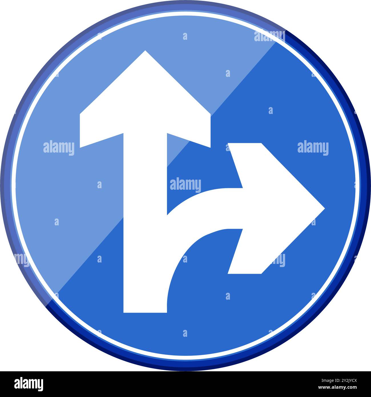 highway road sign cartoon vector illustration Stock Vector Image & Art ...