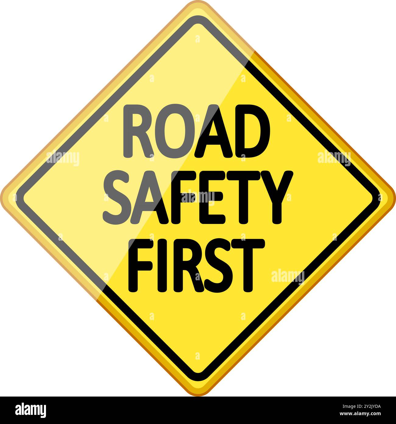 speed road sign cartoon vector illustration Stock Vector Image & Art ...