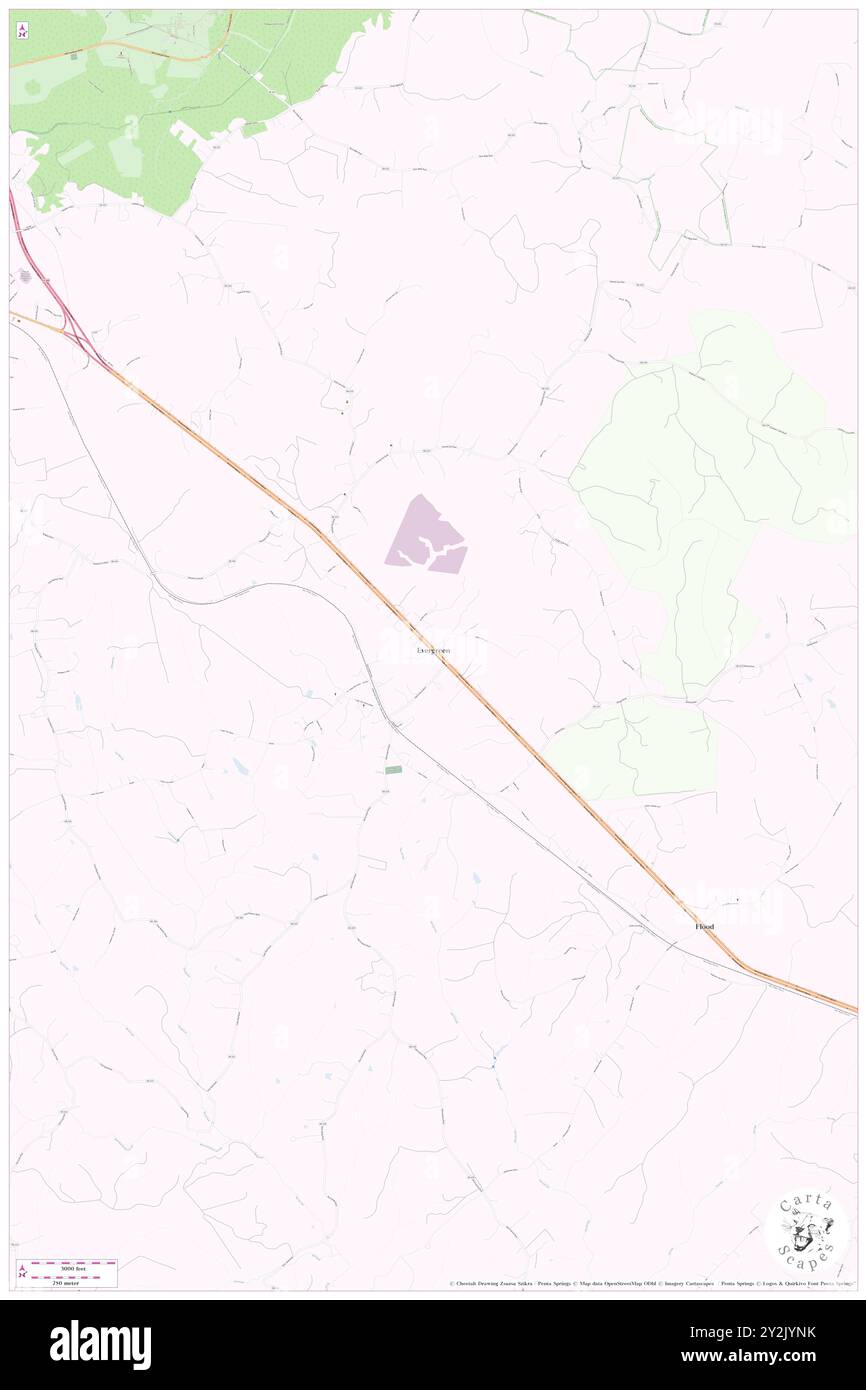 Map of appomattox virginia Cut Out Stock Images & Pictures - Alamy