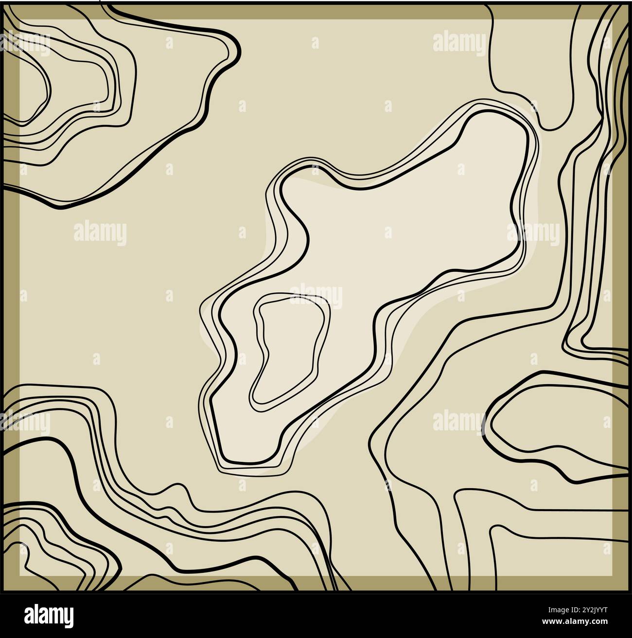 ridge sea topogrphic cartoon vector illustration Stock Vector Image ...