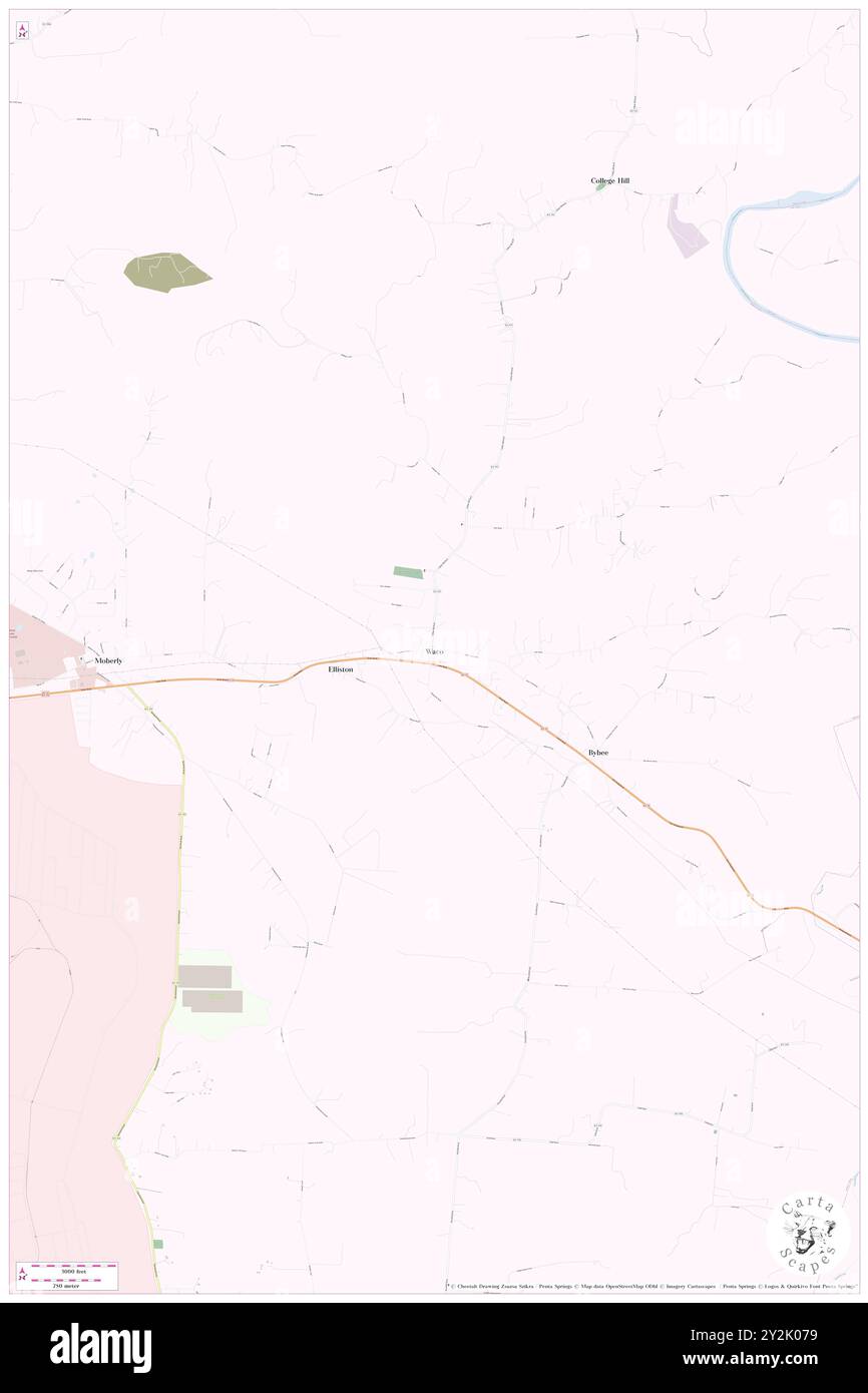 Waco, Madison County, US, United States, Kentucky, N 37 44' 33'', S 84 ...