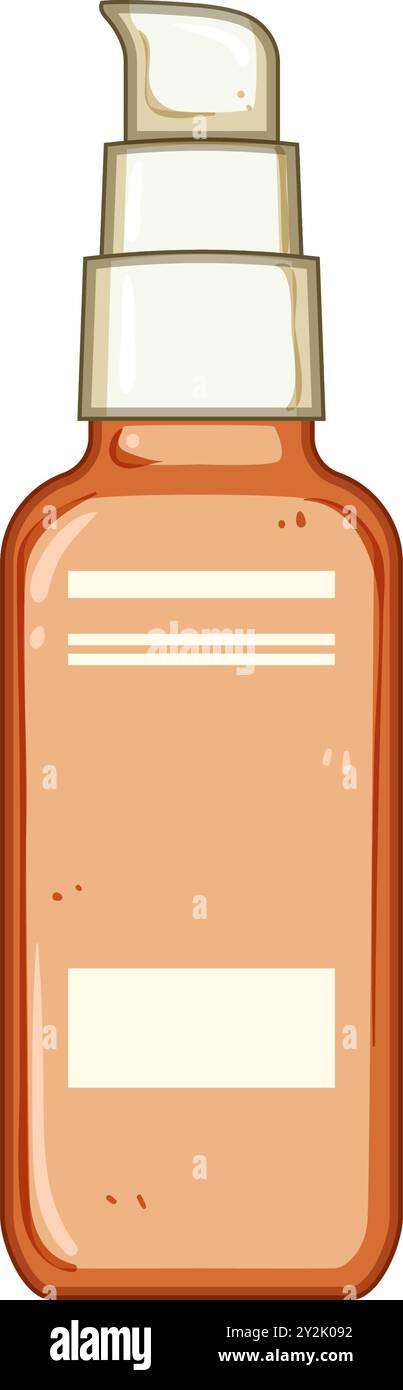 retinol serum skincare cartoon vector illustration Stock Vector Image ...