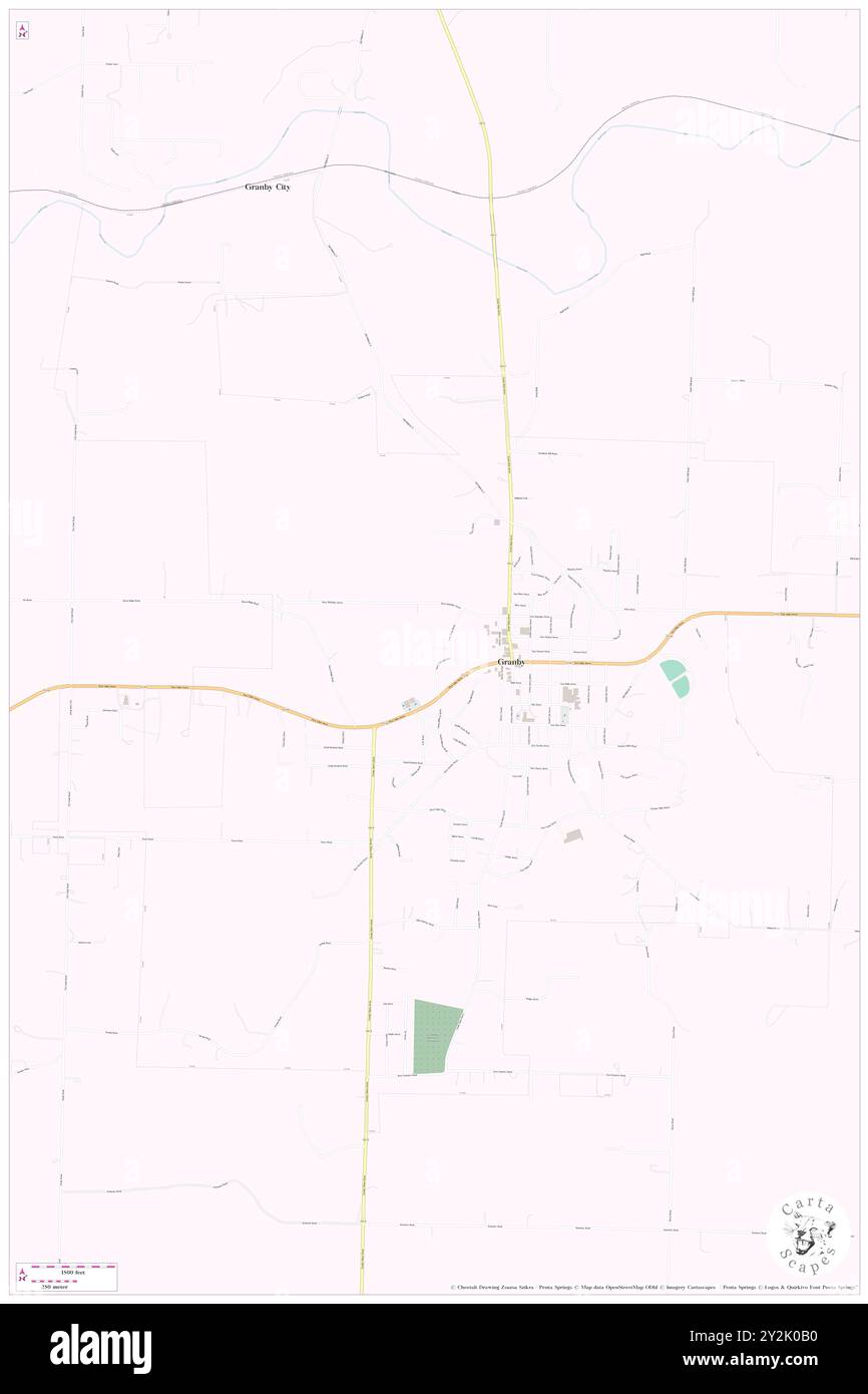 Map of granby missouri Cut Out Stock Images & Pictures - Alamy