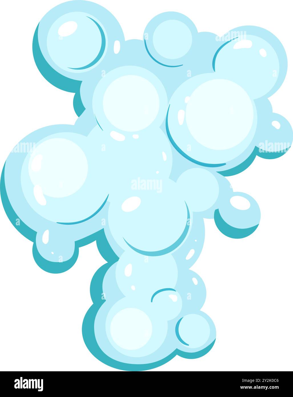 rinse shampoo foam cartoon vector illustration Stock Vector Image & Art ...