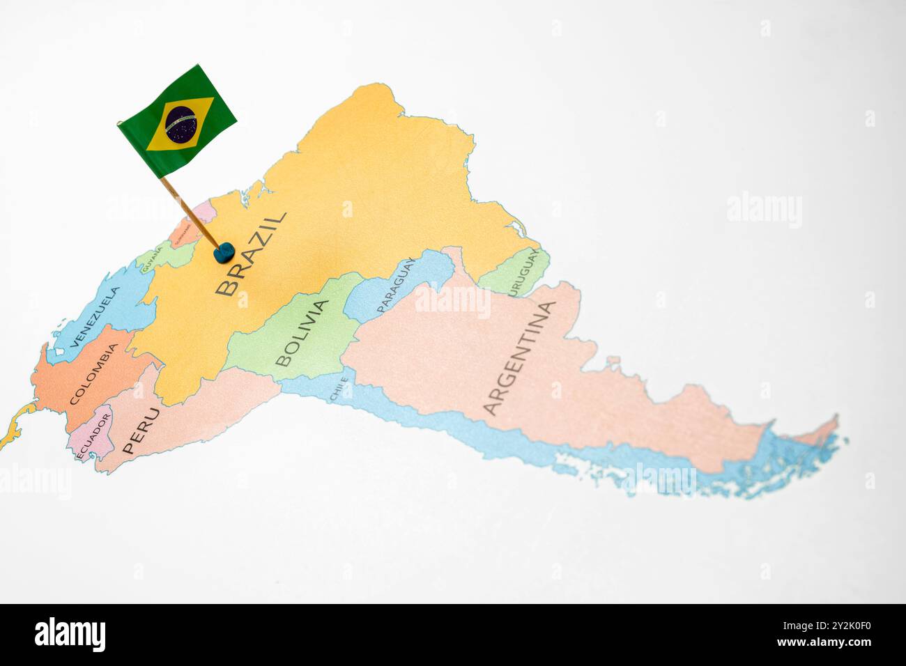 A map of Brazil with a Brazilian flag on it. The flag is green. Travel ...