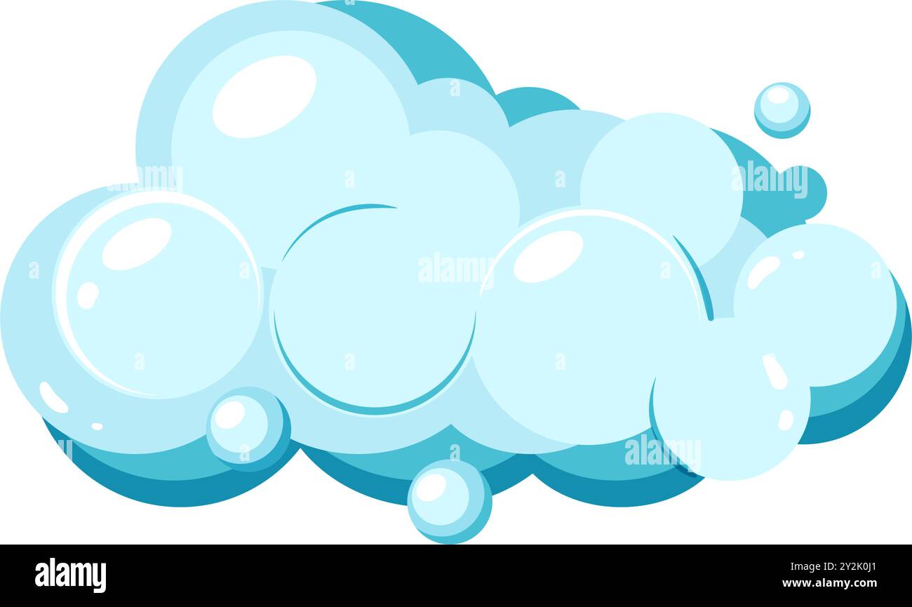 conditioner shampoo foam cartoon vector illustration Stock Vector Image ...