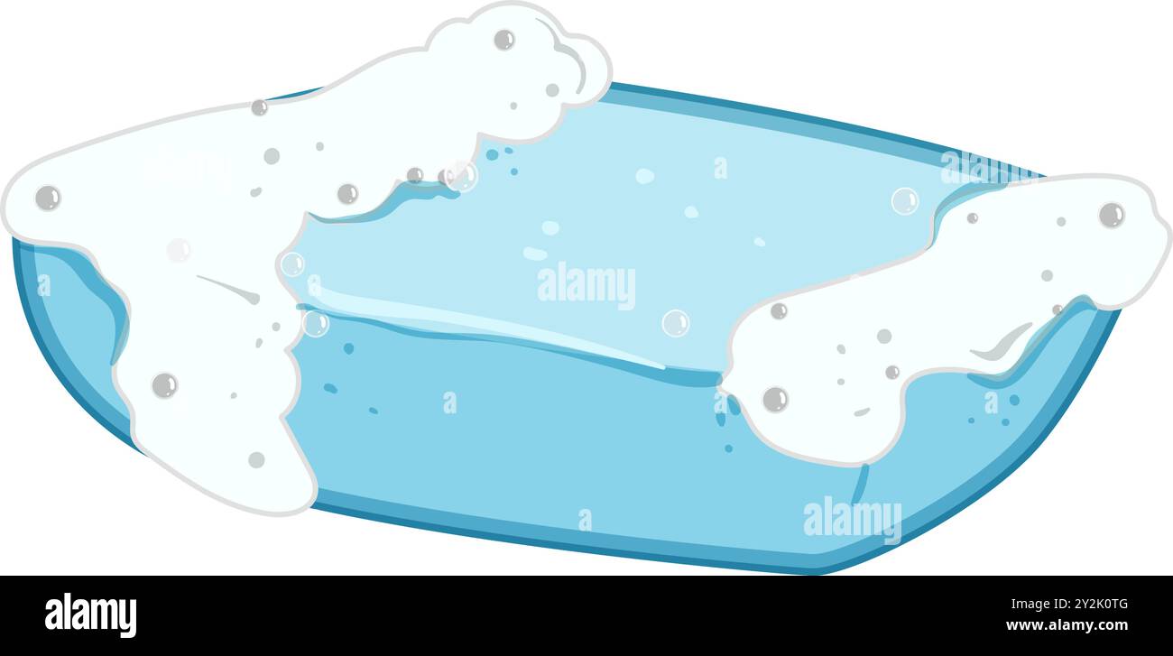 cleansing soap antibacterial cartoon vector illustration Stock Vector ...