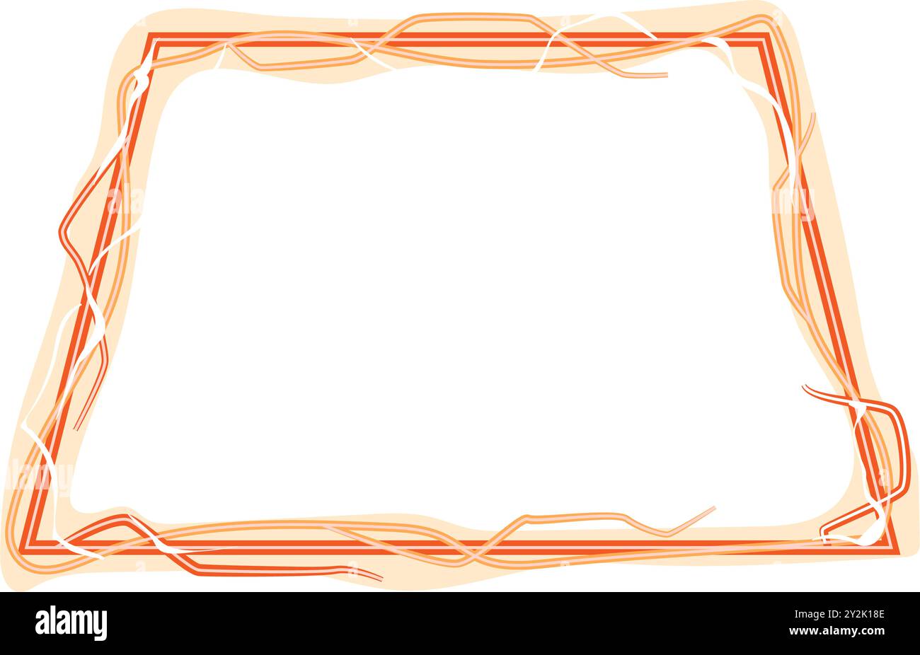 energy thunder frame cartoon vector illustration Stock Vector Image ...