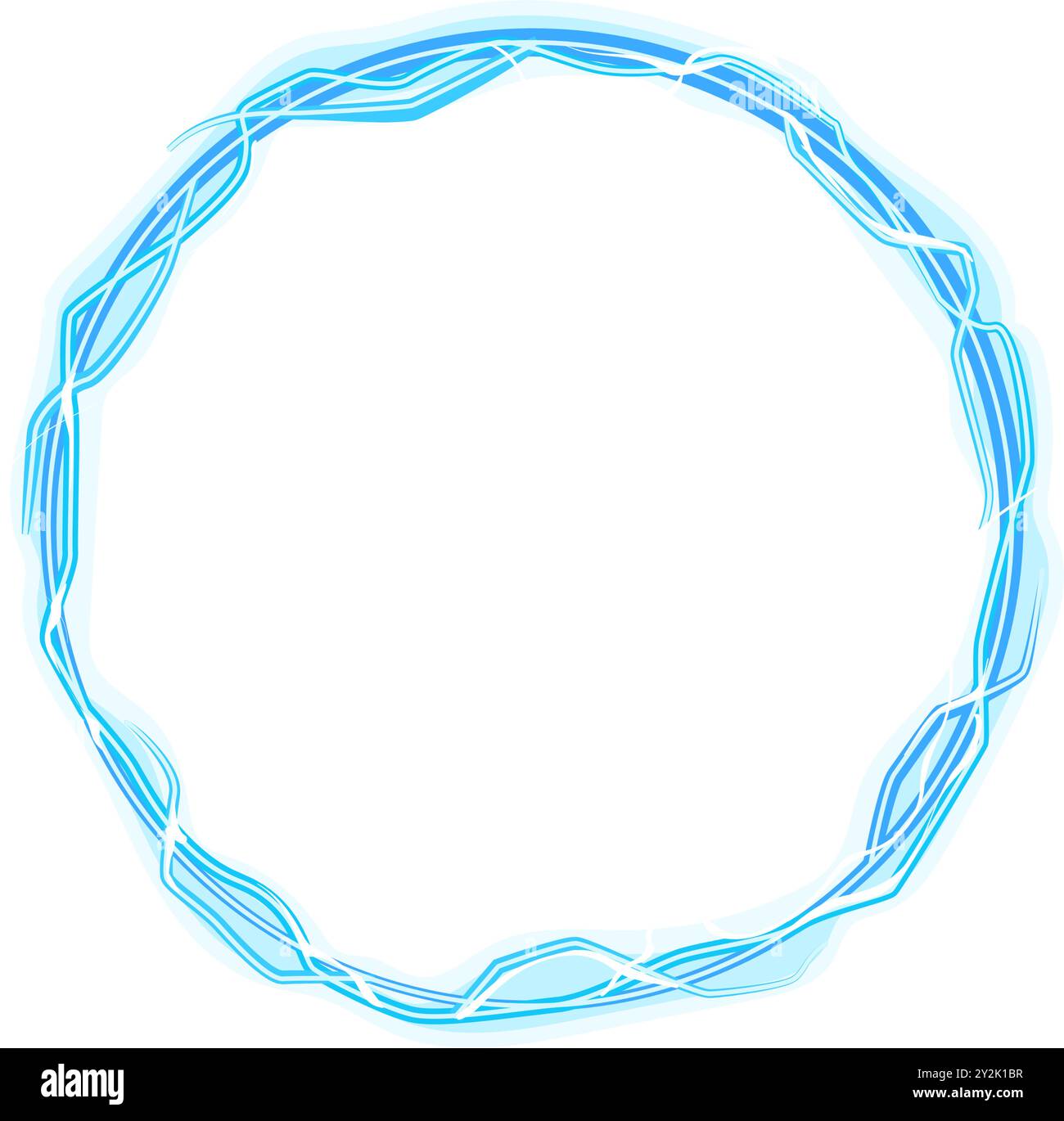 bolt thunder frame cartoon vector illustration Stock Vector Image & Art ...
