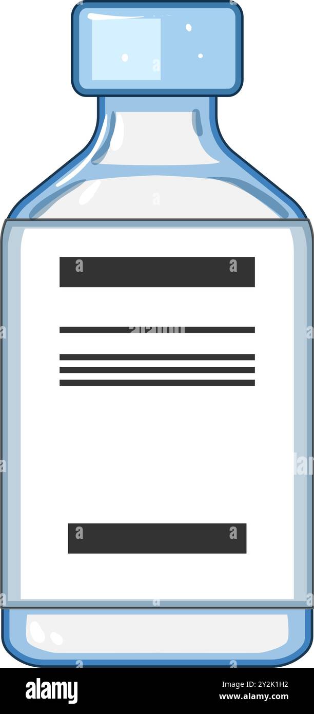 protection vaccine vial cartoon vector illustration Stock Vector Image ...