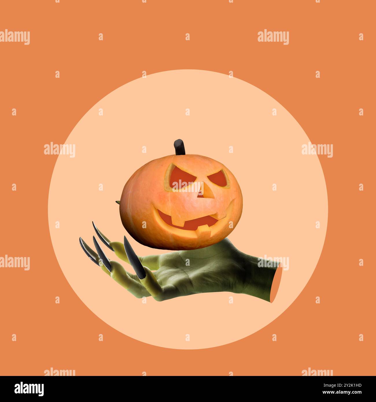 Halloween pumpkin head menacing look hi-res stock photography and ...