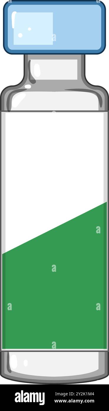 immunity vaccine vial cartoon vector illustration Stock Vector Image ...