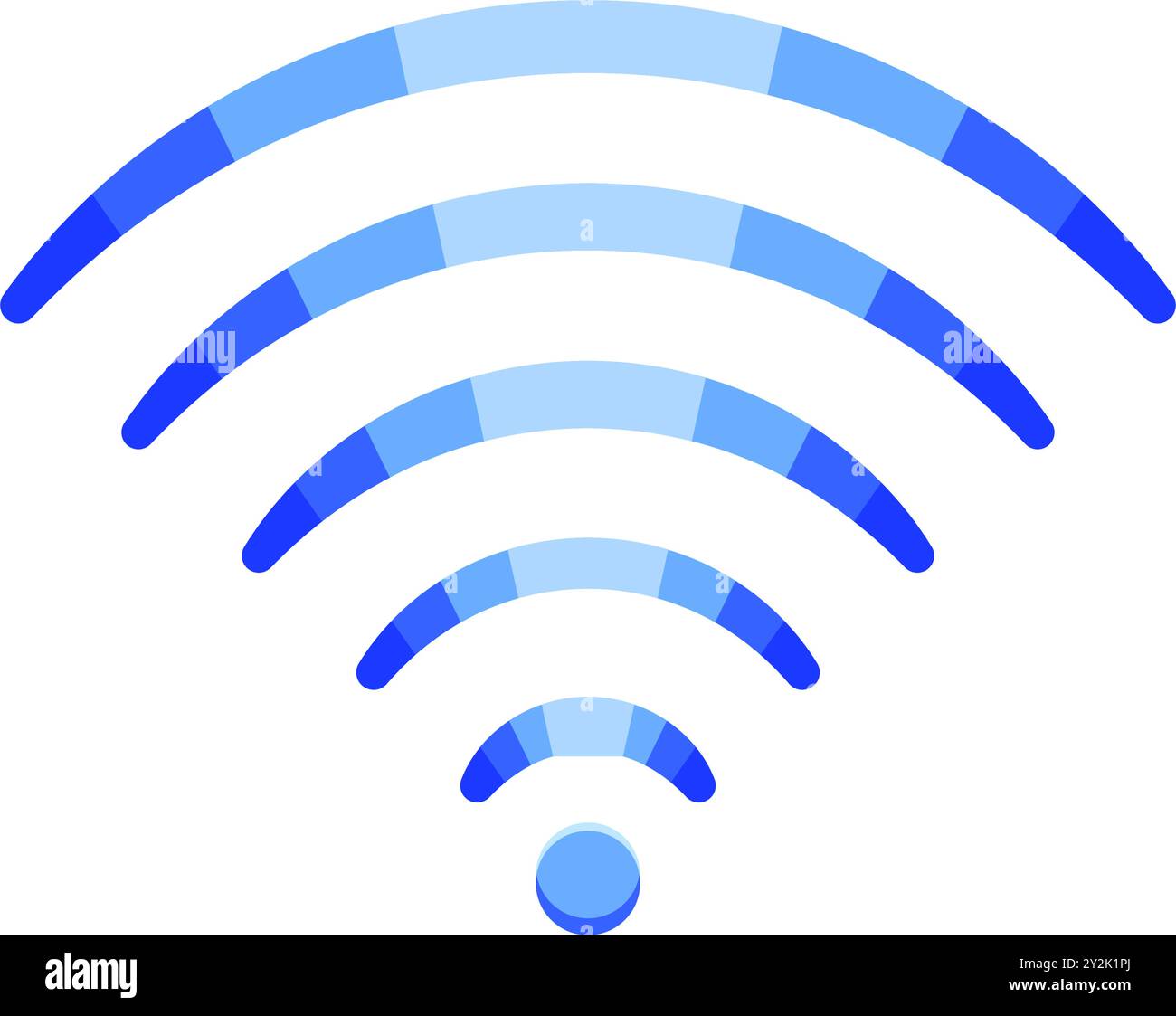 phase wireless signal wave cartoon vector illustration Stock Vector ...
