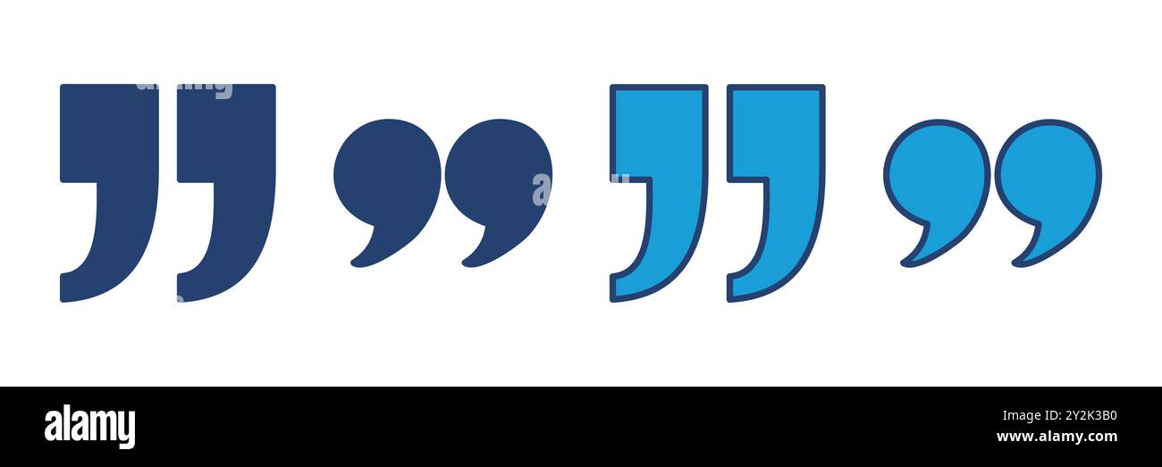 Quote icon vector. Quotation mark symbol Stock Vector Image & Art - Alamy