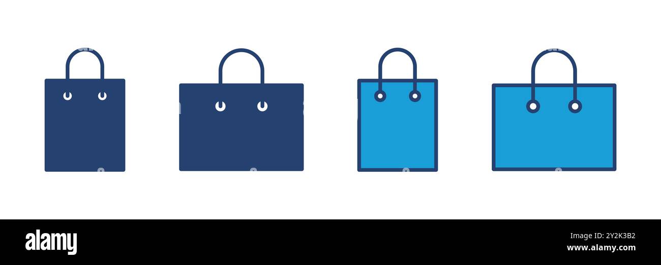 Shopping bag icon vector. shopping icon vector Stock Vector Image & Art ...