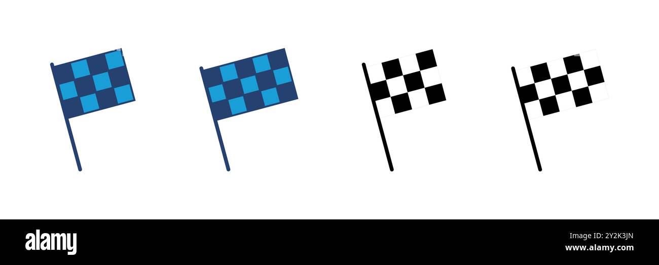 Racing flag icon vector. race flag icon.Checkered racing flag icon ...