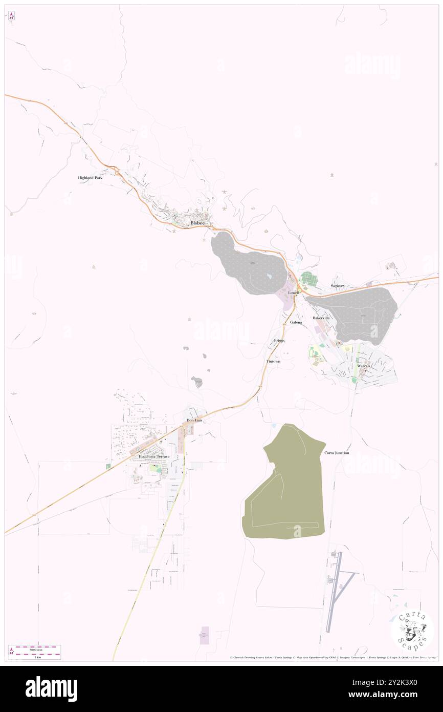 Bisbee map Cut Out Stock Images & Pictures - Alamy