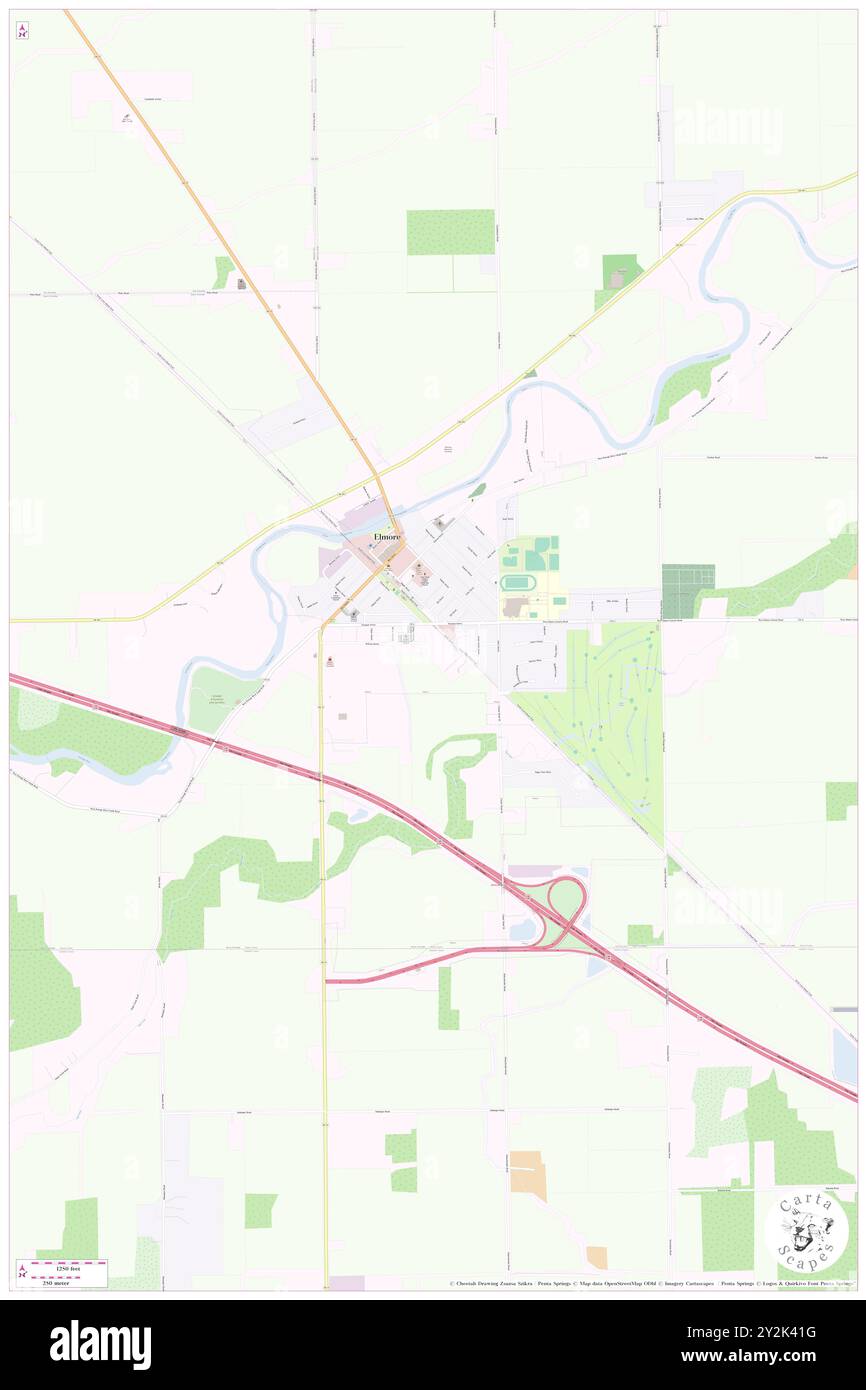 Elmore ohio map Cut Out Stock Images & Pictures - Alamy