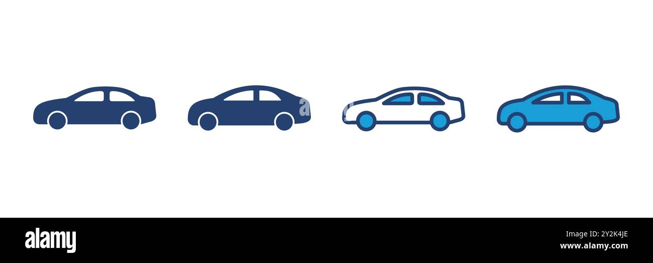 Car icon vector. car vector icon. small sedan Stock Vector Image & Art ...