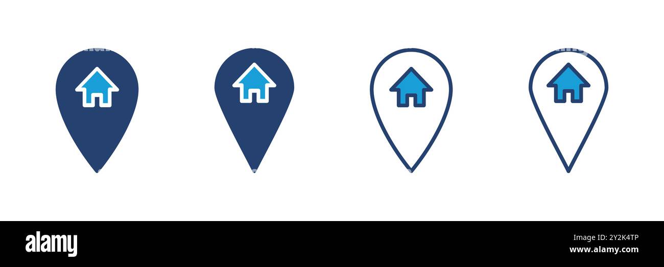 address icon vector. home location icon vector Stock Vector Image & Art ...