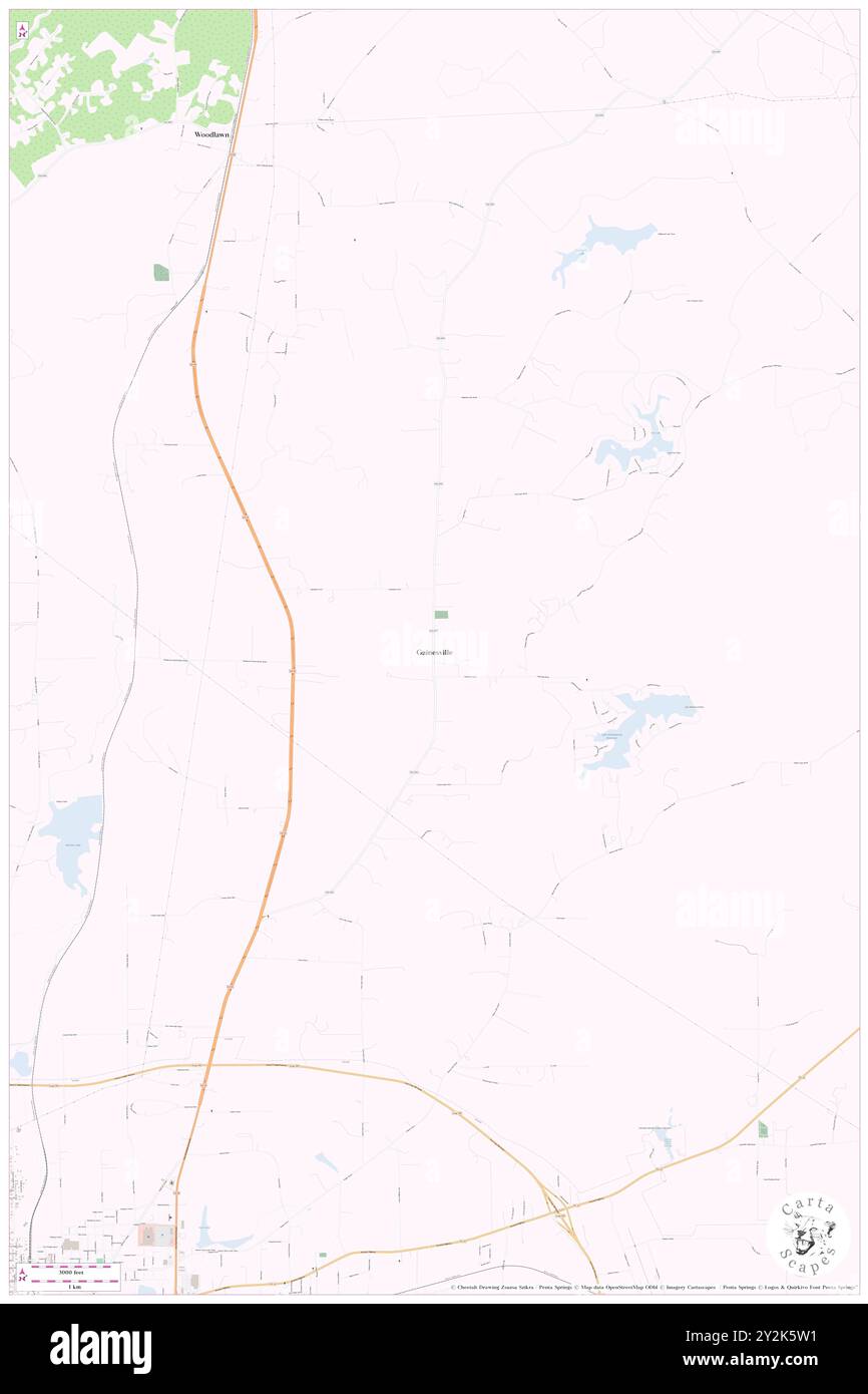 Map of gainesville texas Cut Out Stock Images & Pictures - Alamy
