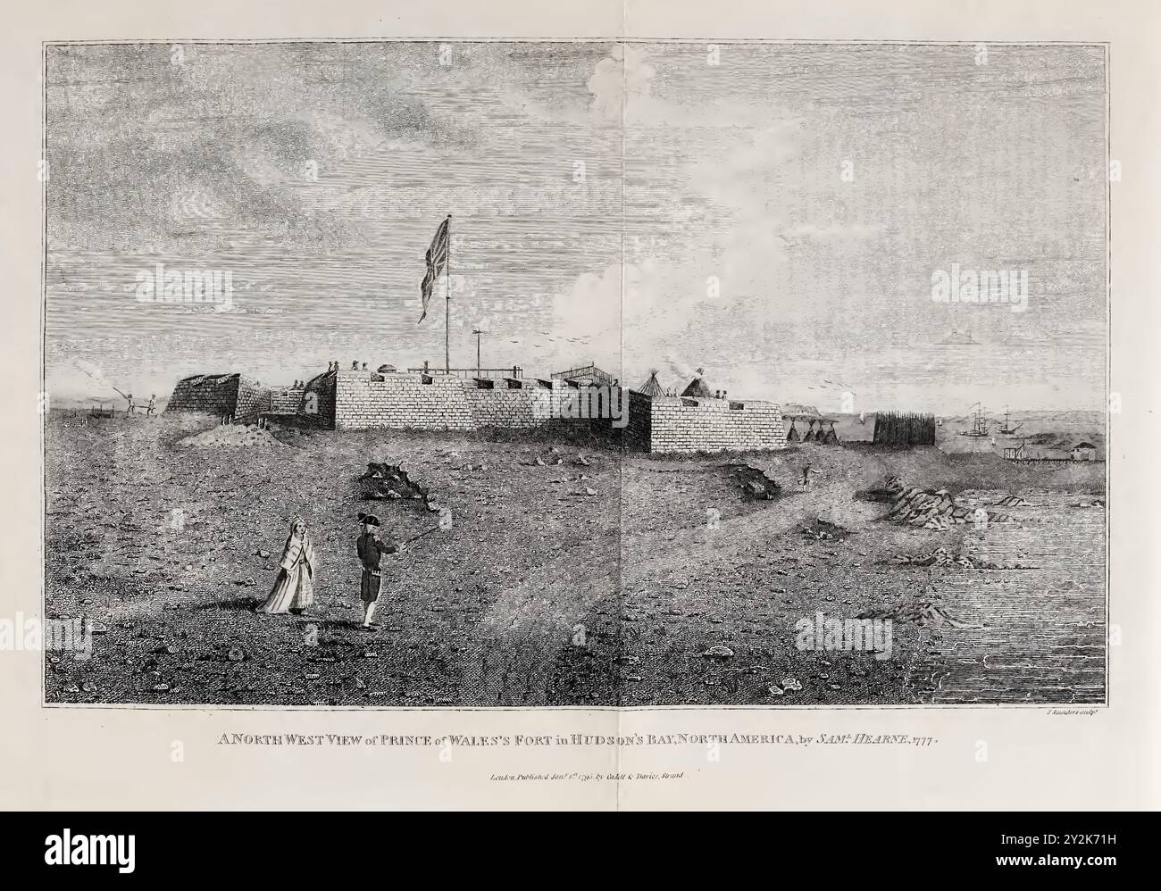 Vintage Engraving: Journey from the Prince of Wales Fort in Hudson's ...