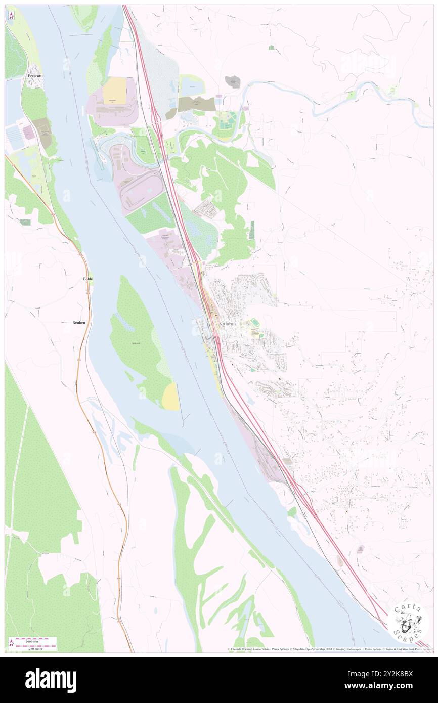 Kalama washington map Cut Out Stock Images & Pictures - Alamy