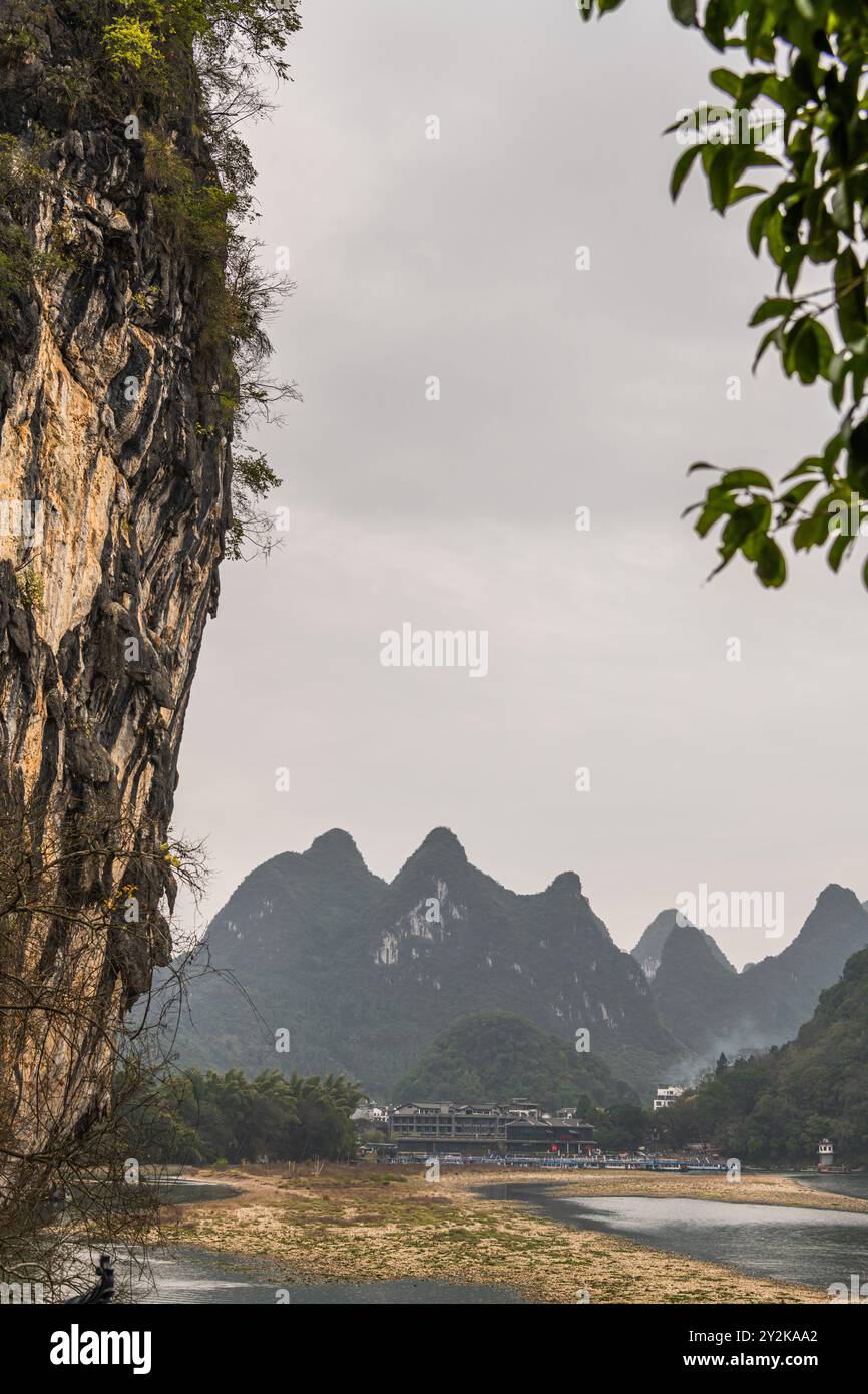 Guilin karst mountains arial view hi-res stock photography and images ...