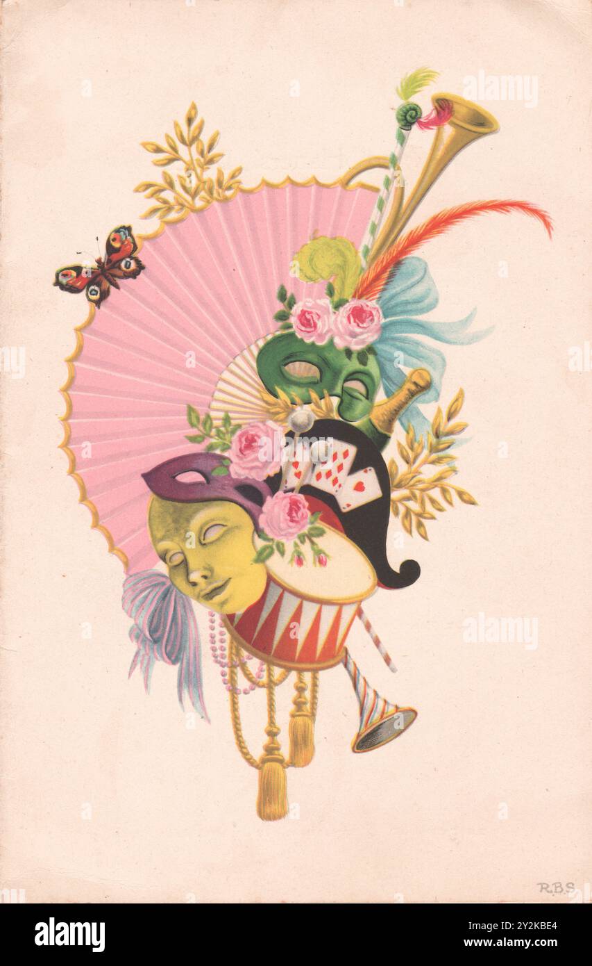 Vintage P&O Steamship Mad Hatters' Dance Dinner Menu from the S.S ...