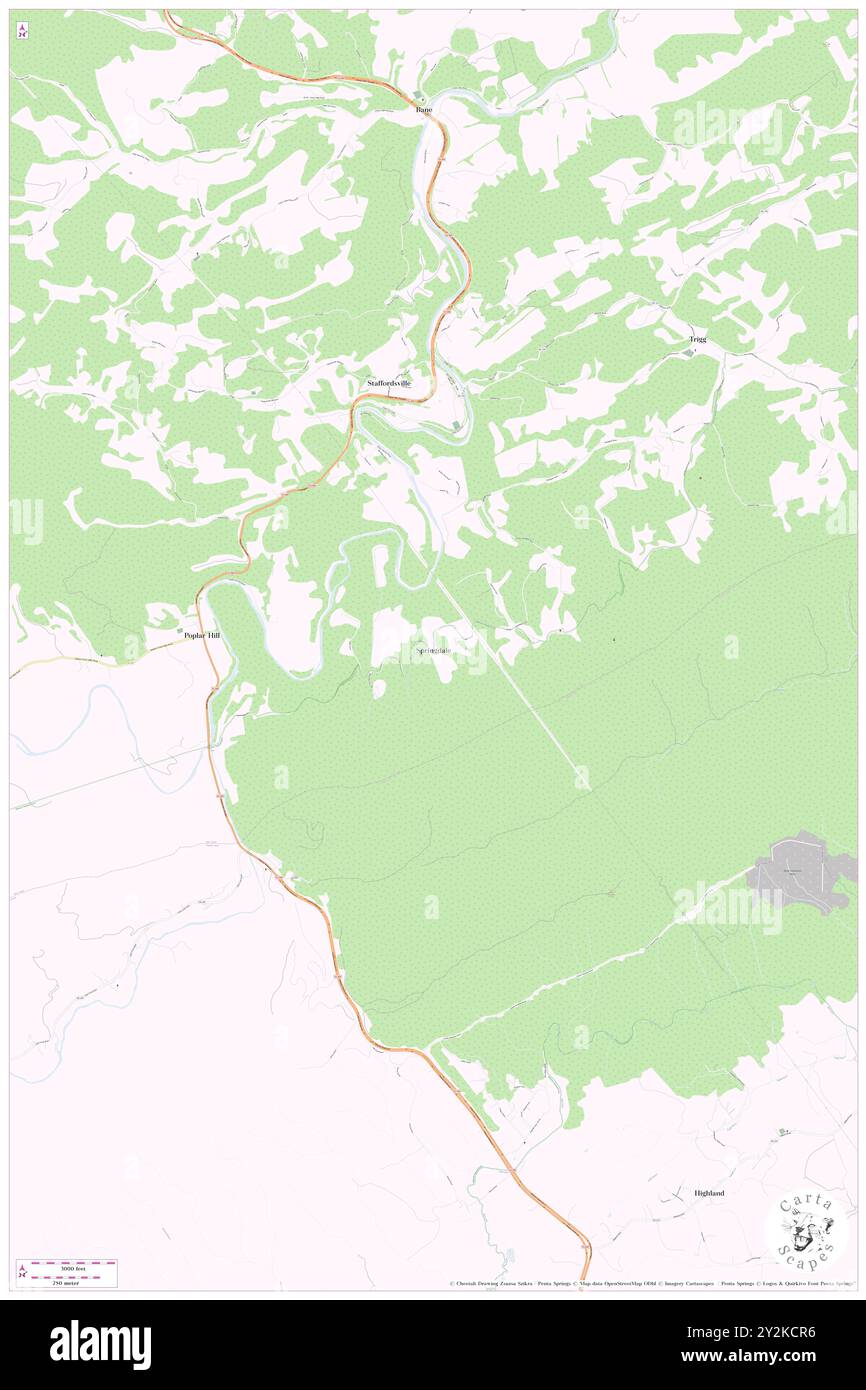 Giles virginia map hi-res stock photography and images - Alamy